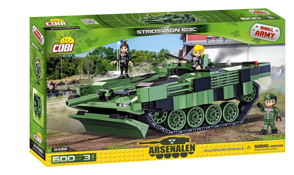 טנק שבדי סטרידסואגן Stridsvagn 103C מקט COBI 2498