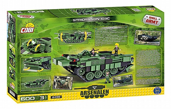 טנק שבדי סטרידסואגן Stridsvagn 103C מקט COBI 2498