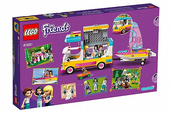 LEGO לגו 41681, Forest Camper Van and Sailboat קרוואן קמפינג עם נגרר ...