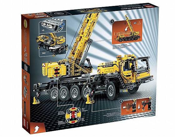 LEGO לגו 42009, משאית עם מנוף נייד Mobile Crane MK II