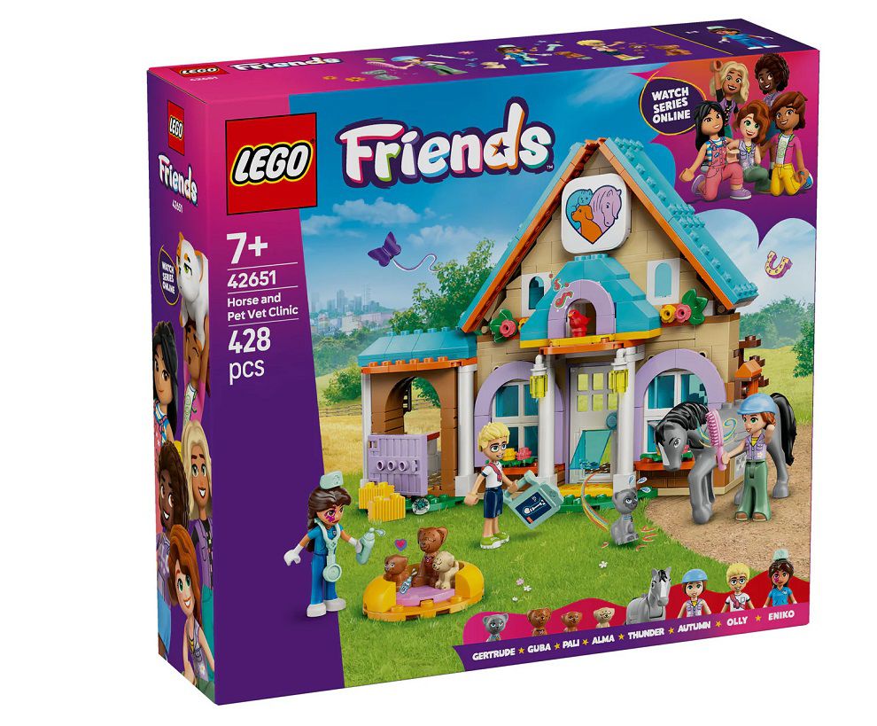 LEGO לגו 42651, Horse and Pet Vet Clinic מרפאה וטרינרית לסוסים ולחיות מחמד