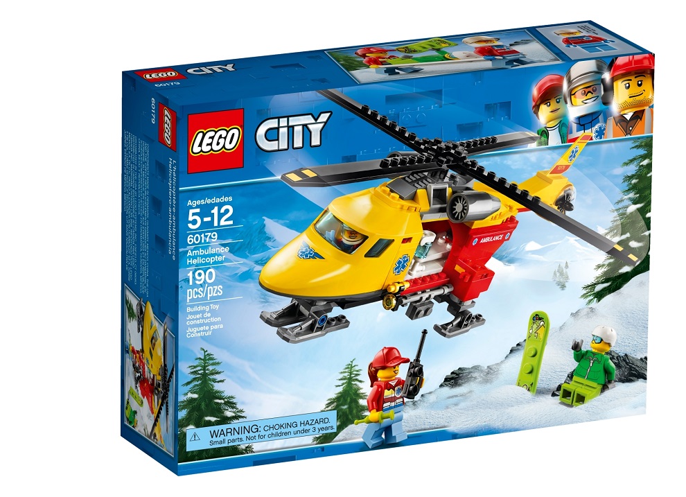 LEGO לגו 60179, Ambulance Helicopter מסוק אמבולנס לחילוץ והצלה