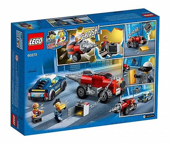 LEGO לגו 60273, Elite Police Driller Chase המרדף המשטרתי אחר הרכב הקודח