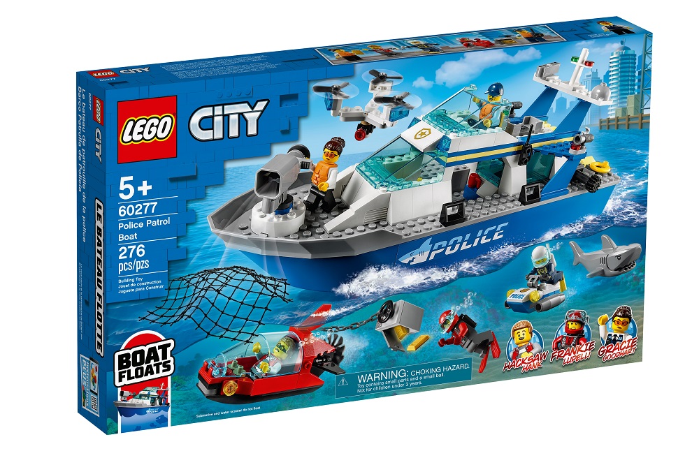 LEGO לגו 60277, Police Patrol Boat סירת הסיור המשטרתית