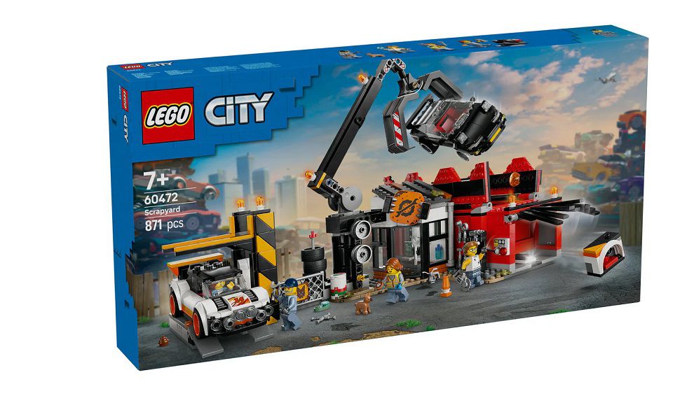 LEGO לגו 60472, Scrapyard with Cars מגרש גרוטאות כולל 2 מכוניות