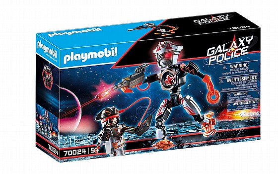 פליימוביל PLAYMOBIL 70024 משטרת הגלקסיה - רובוט פיראטי הגלקסיה