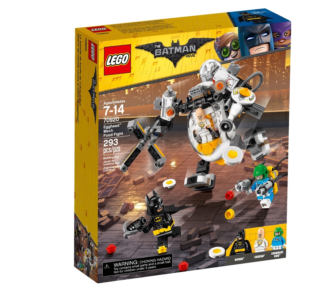LEGO לגו 70920, Egghead Mech Food Fight ראש ביצה מכני במלחמת אוכל