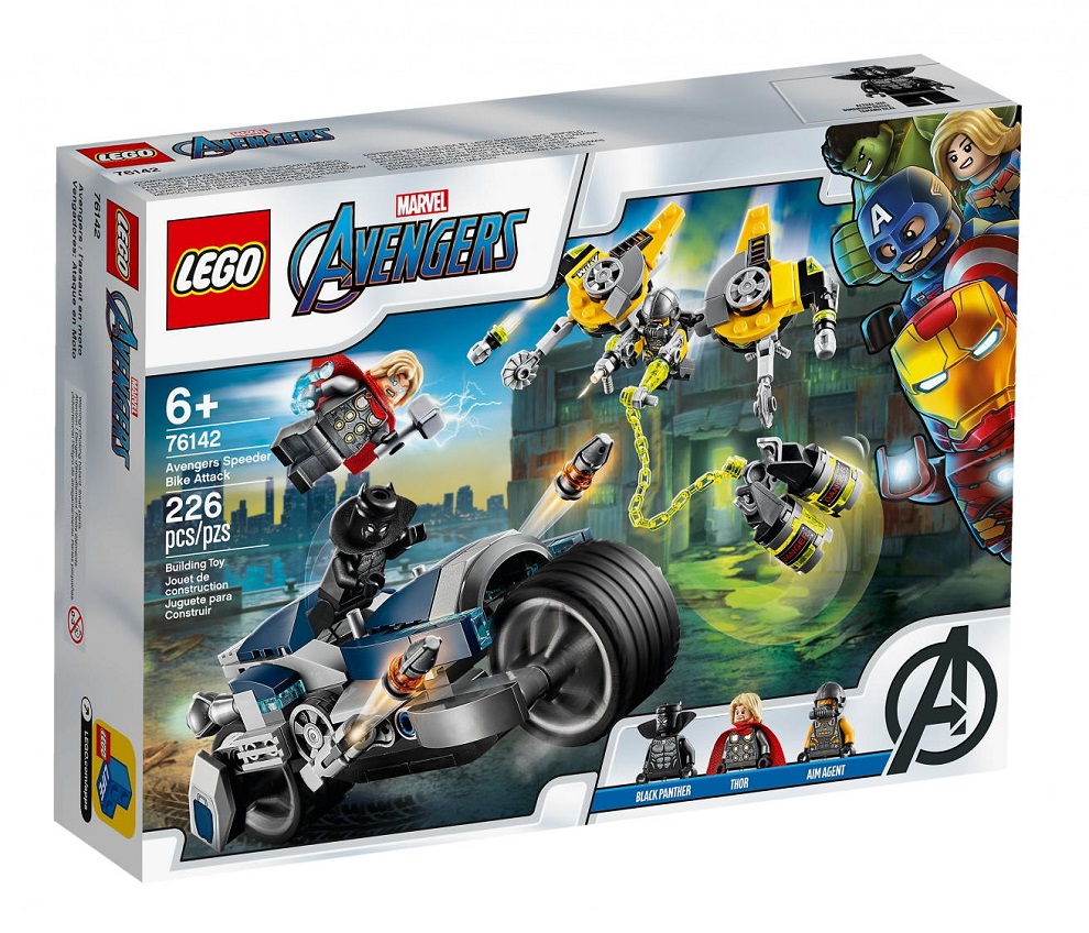 LEGO לגו 76142, Avengers Speeder Bike Attack מתקפת אופנוע הספידר