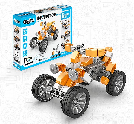 Engino אנג'ינו IN20 ערכת הרכבה טרקטורון הכוללת 5 דגמים לבנייה, סדרת ...
